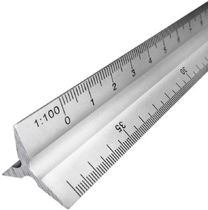 Flipkart.com | KRAFTMASTERS Triangle Scale Ruler, 30cm (12 Inch) Long ...
