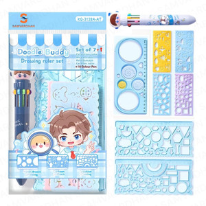 Flipkart.com | Samvardhan Multifunction Stencil Ruler Set of 8 ...