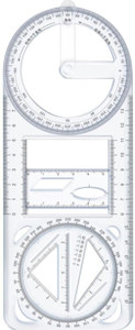 Flipkart.com | POLYGON Plastic Movable Drawing Template Measuring Math ...