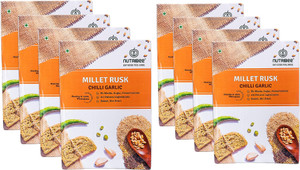 Nutribee Multigrain Millet Rusk - Chilli Garlic | 1.6kg Chili garlic ...