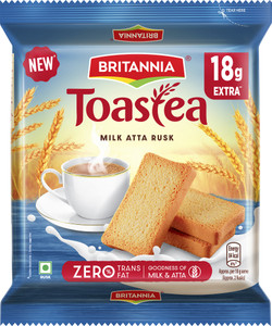 BRITANNIA Toastea Atta Milk flavored Milk Rusk Milk flavored Milk Rusk ...