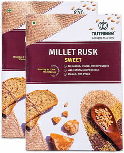 Nutribee Multi-Grain Millet Rusk Refined Sugar Free Healthy Diet Toast ...