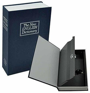Nispruhay Metal Hidden Secret Book Safe Security Dictionary Jewelry ...