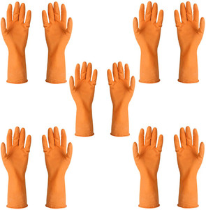 TruVeli 5 Pair Reusable Hand Gloves For Kitchen Wet and Dry Glove ...