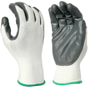 Donizard Grey White Reusable Washable Cut Resistance Nylon Safety Hand ...