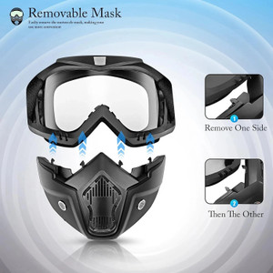 PRAGATI URZA FACE MASK NEW FOR BIKE HELMET AC With Soft Foam Padded ...