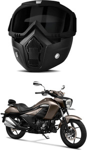 AutoTiger Protective Black Bike Riding Face Mask, Face Shield ...