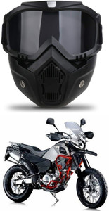 Everland Protective Black Bike Riding Face Mask, Face Shield Motorcycle ...