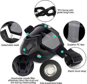 NEWRIDERS DTAY_Full Face Mask Goggles Bike Off-Road Racing Glasses DTAY ...
