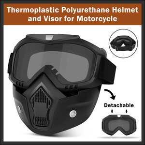 Miwings Black Lens Goggles Protective Glasses Protect Eyes Mask Dust ...