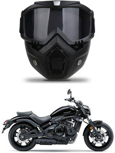 Everland Protective Black Bike Riding Face Mask, Face Shield Motorcycle ...