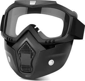 ZECVAC Face Mask Bike Riding Goggles Glasses Face Dust Mask With ...