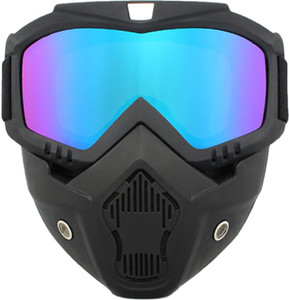 Samite GM-B1 Bike Riding Face Mask, Face Shield Motorcycle Goggles Blue ...