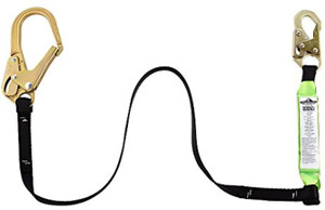 Peakworks Fall Protection Shock Absorbing Safety Lanyard With Shock ...