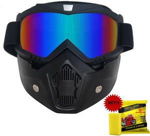Atoray Motorcycle Detachable Mask Goggle Outdoor Bicycles Dirtbike ...