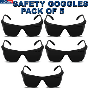 Elecant Pack-5 Wrap-Around Eye Protection Polycarbonate Industrial ...
