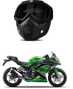 YUNEIK Protective Black Bike Riding Face Mask, Face Shield Motorcycle ...