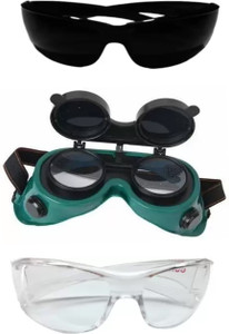 weldcraft Welding Safety Goggles Pack of 3 | Safety Glass Combo Pack ...