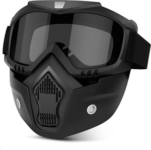 PROKONAI Protective BLACK TINT Bike Riding Face Mask, Face Shield ...