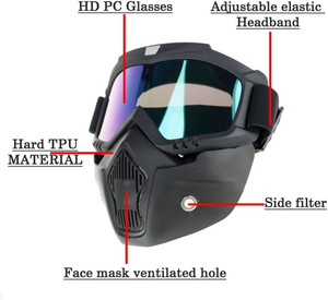 HANABI Protective Colorful Bike Riding Face Mask, Face Shield ...