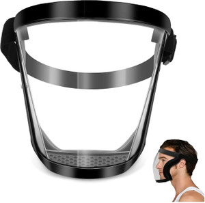 Dhvyant Mart Transparent Protective Anti-Fog Full Face Visor With Eye ...