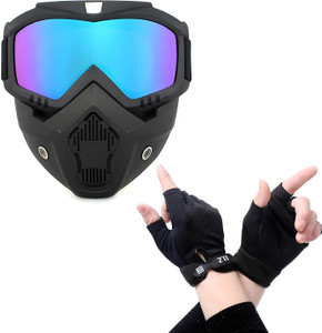 ShopiMoz Motorcycle Helmet Riding Goggle Mask Glasses With Removable ...