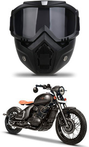 Everland Protective Black Bike Riding Face Mask, Face Shield Motorcycle ...