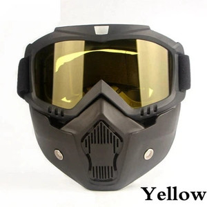 JC COMPTA Yellow Bike Riding Face Mask Protective Gear Face Shield ...