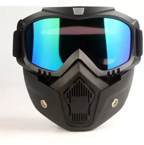 SRPHERE Motorcycle Face Mask Shield Goggles Off Road Motocross ...