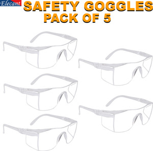 Elecant Pack Of 5 Wrap-Around Eye Protection Polycarbonate Industrial ...