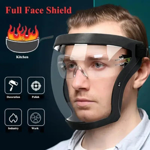 JKRP Transparent Face Shield mask Transparent Face Mask with Adjustable ...