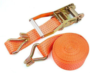 JIC Polyester Cargo Lashing Belt, 50mm X 10Mtrs Safety Lock (Orange ...