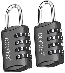 DOCOSS Pack Of 2 Metal 4 Digit Number Lock for Bag Luggage Password ...
