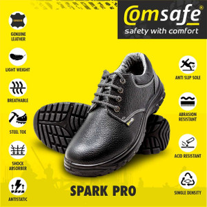 COMSAFE Steel Toe Leather Safety Shoe Price in India - Buy COMSAFE ...