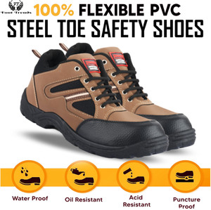 foot trends Steel Toe Synthetic Safety Shoe Price in India - Buy foot ...