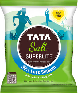 Tata Salt Superlite Namak, 30% Low Sodium Iodized Salt Price in India ...