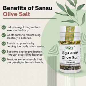 Sansu Premium Namak jaitun, Olive salt, Namak zaitoon, Helps for Boost ...