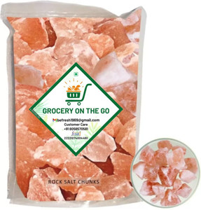 GROCERYONTHEGO PINK ROCK SALT CHUNKS 500GM Rock Salt Price in India ...