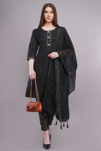 Shifa Textiles Striped Kurta, Trouser/Pant & Dupatta Set - Buy Shifa ...