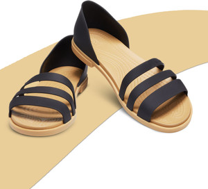 CROCS Tulum Women Black Flats - Buy Black Color CROCS Tulum Women Black ...