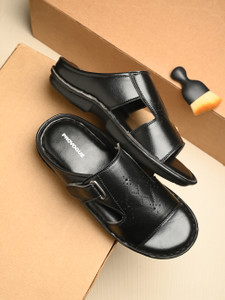 PROVOGUE Men Sandals | Slippers For Men | Memory Form Footbed | Stiched ...