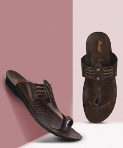 Paragon PUK2230G Men's Slip-on Brown Sandals for Men | Comfortable Sole ...