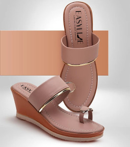 EASYLINE Women Pink Wedges - Buy EASYLINE Women Pink Wedges Online at ...