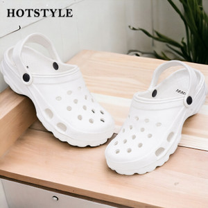 HOTSTYLE Men White, White Clogs - Buy HOTSTYLE Men White, White Clogs ...