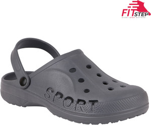 Fitstep Men Grey Clogs - Buy Fitstep Men Grey Clogs Online at Best ...