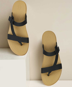 CROCS Tulum Toe Post Sandal W Women Flats - Buy CROCS Tulum Toe Post ...