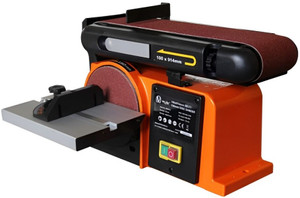 VOLTZ MM491GL Disc Sander 370W 1.8-Amp 4 x 36 in. Belt and 6 in. with ...