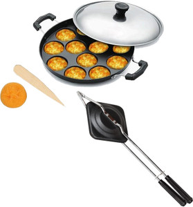 HM EVOTEK Sandwich Gas Toaster Regular & 12 Cavity Appam Patra with ...