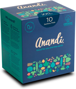 Anandi Organic Biodegradable pads with Disposal pouch XXL Sanitary Pad ...