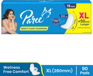 Paree Dry Feel XL Pads For Heavy Flow And 3 Seconds Absorption Sanitary ...